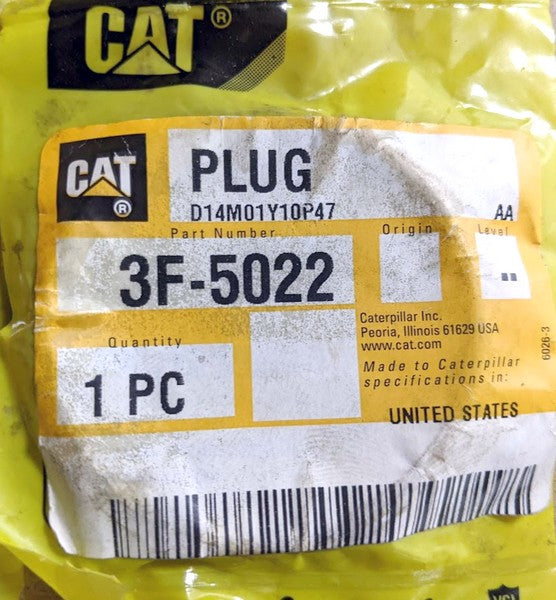 CAT Caterpillar 3F-5022 Genuine Original OEM Plug (3F5022) – PM Dealz