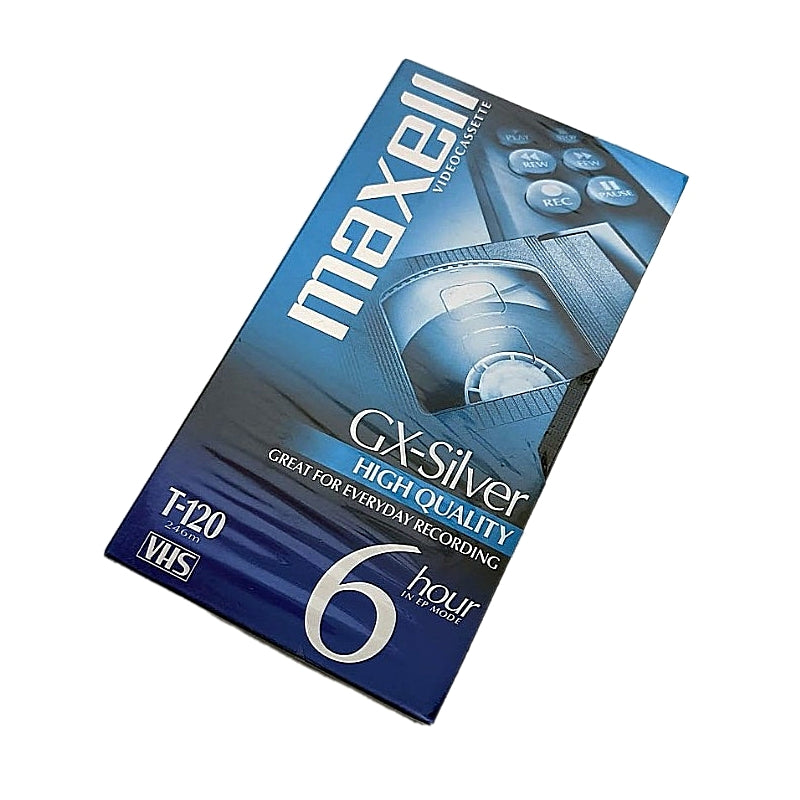 Maxell GX-Silver T-120 High Quality VHS Videocasette, New, Sealed – PM ...